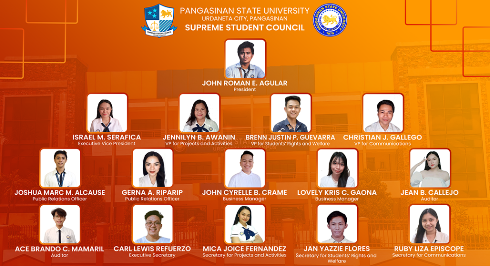 Supreme Student Council | Pangasinan State University Urdaneta Campus