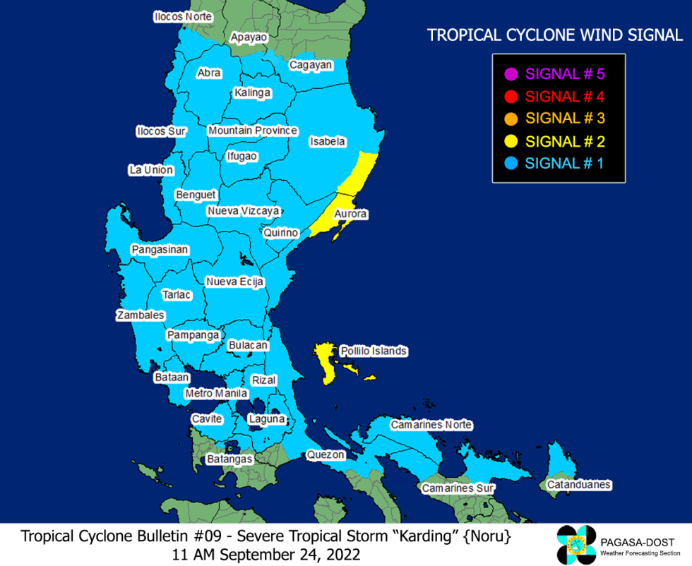 BREAKING: Itinaas na ang TROPICAL CYCLONE WIND SIGNAL NO. 1 sa ILANG ...
